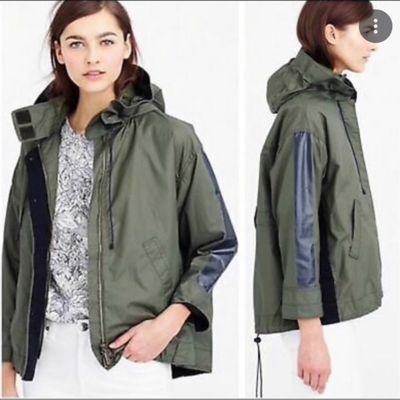 J. Crew | Jackets & Coats | J Crew Rain Coat Utility Jacket Xxs | Poshmark